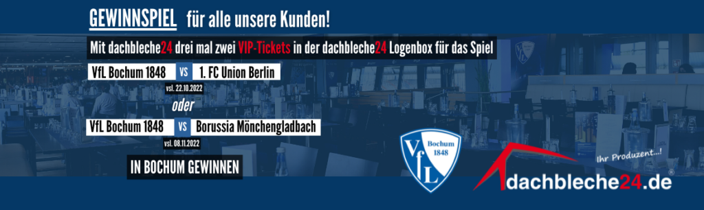 VfL Bochum VIP-Tickets Gewinnspiel | dachbleche24.de